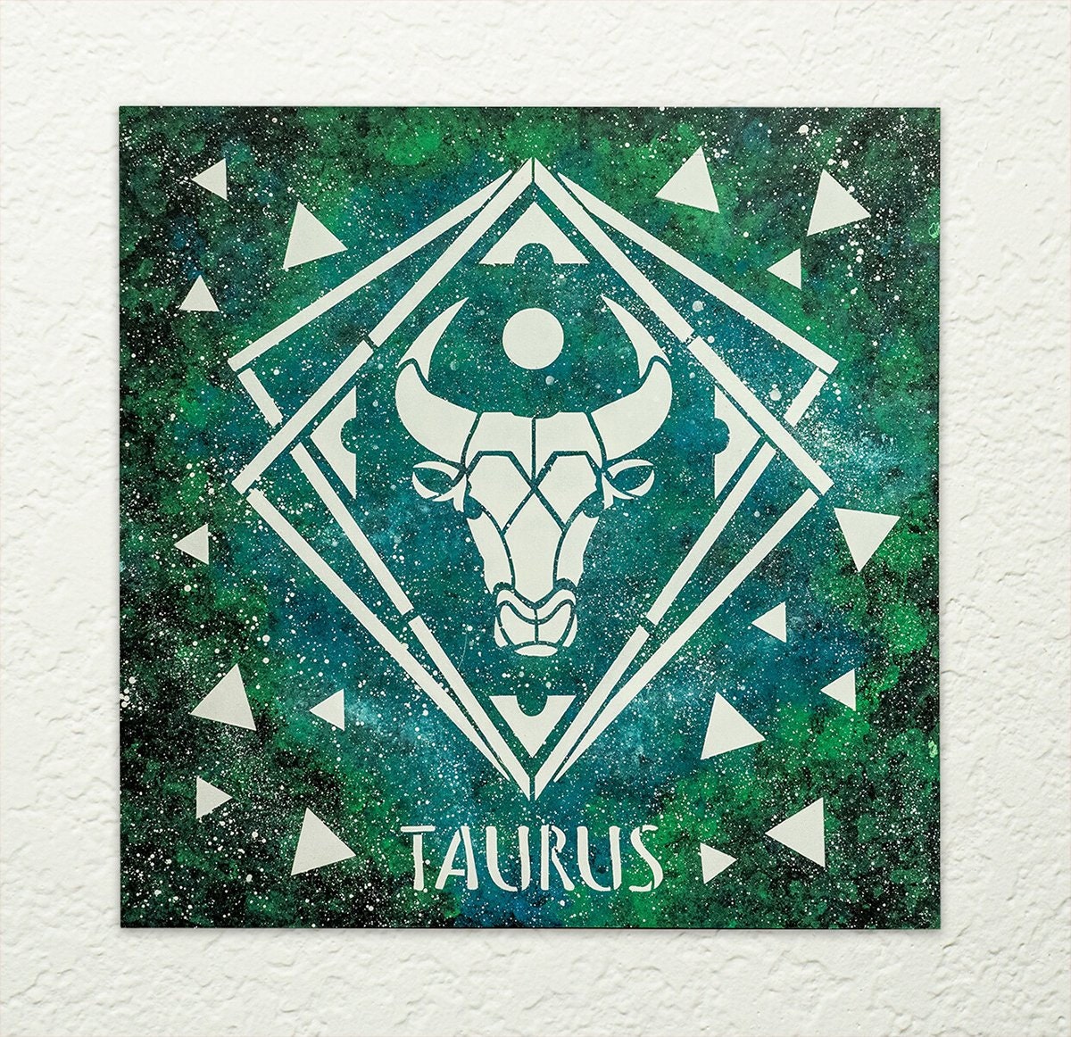 Taurus Zodiac Stencil by Studior12 DIY Star Sign Celestial - Etsy