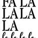 FA La La Christmas Cursive Word Stencil by Studior12 Wood - Etsy