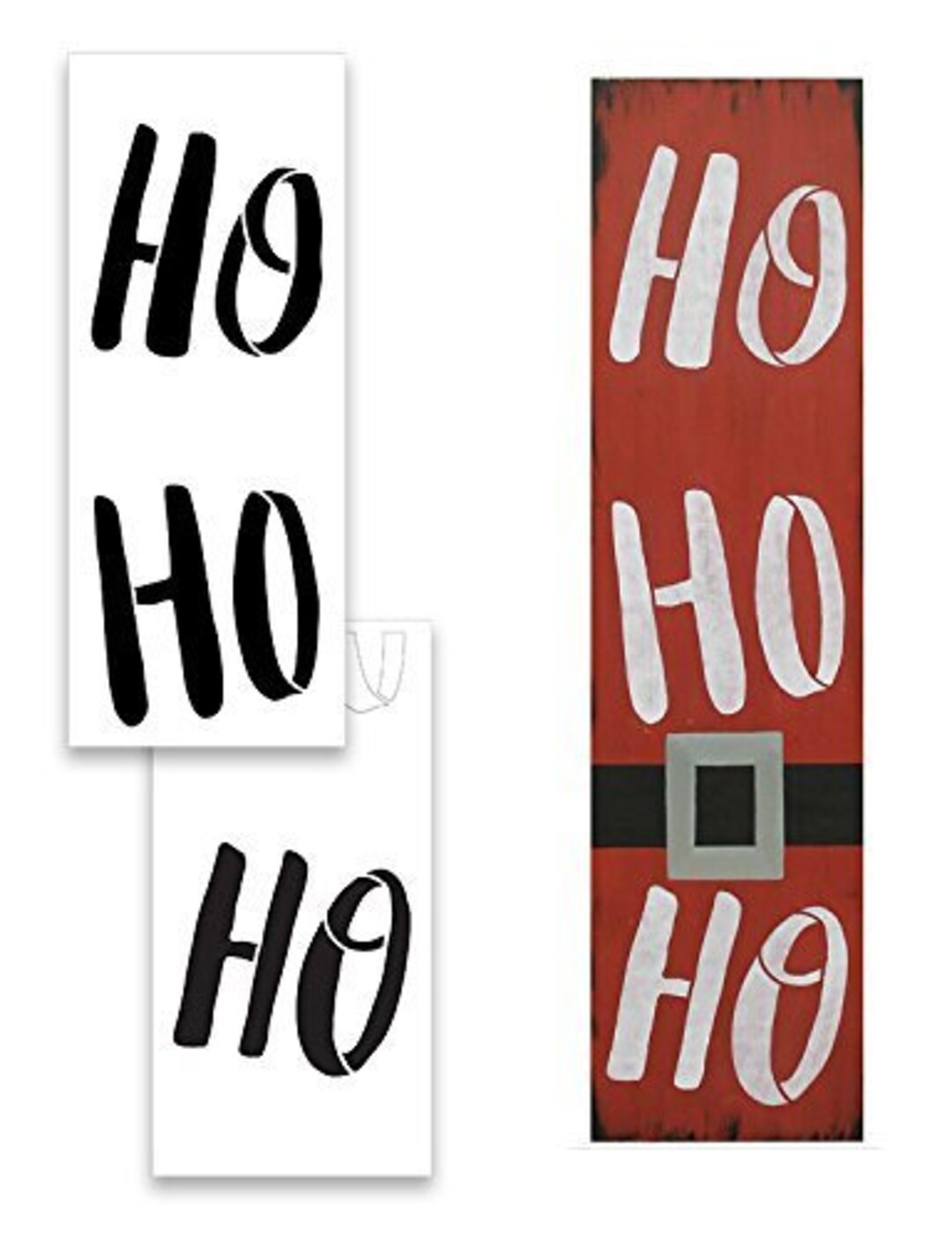 Ho Ho Ho Tall Porch Stencil by Studior12 2pc DIY Large Vertical ...