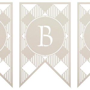 Buffalo Plaid Bunting Stencil by Studior12 Single Letter or Full ...