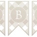 Buffalo Plaid Bunting Stencil by Studior12 Single Letter or Full ...
