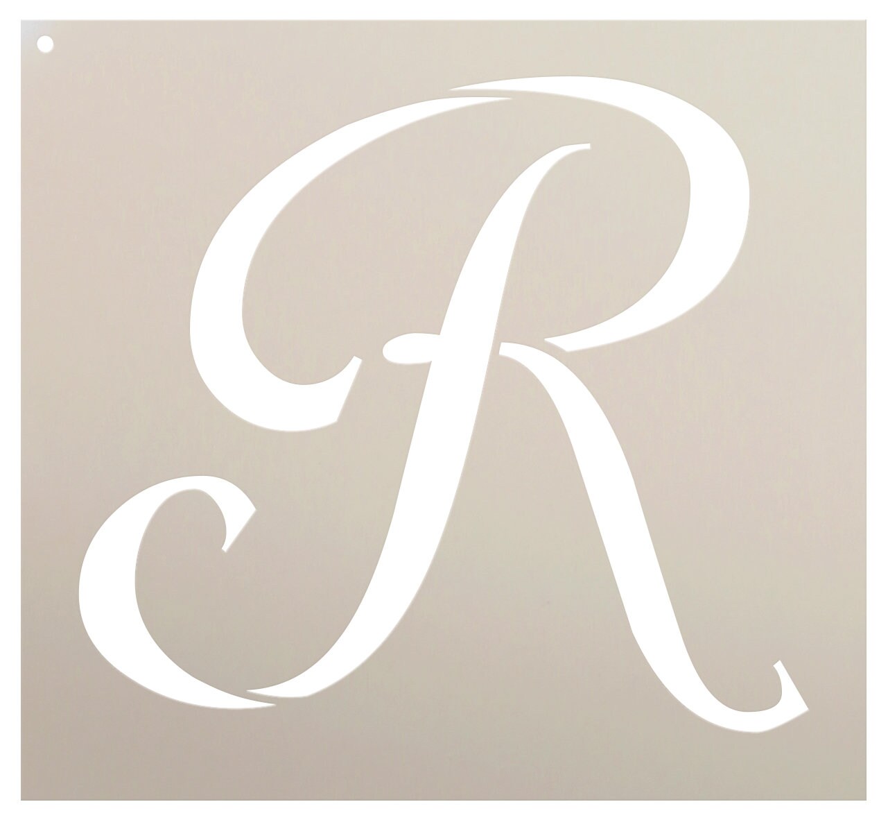 R graceful Monogram Stencil Select Size Stcl1918 by - Etsy UK