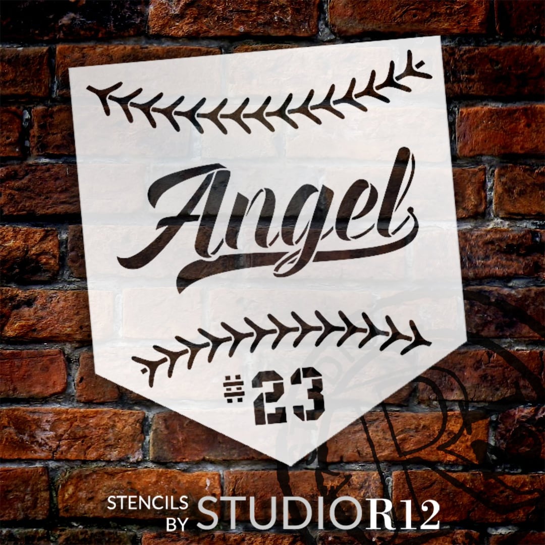 Personalized Baseball Home Plate Stencil by Studior12 Select Size USA ...