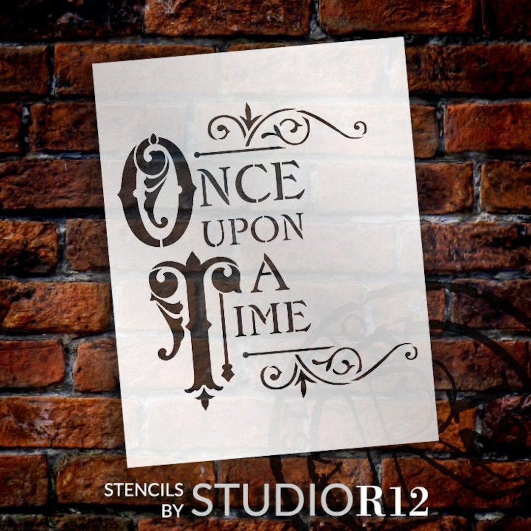 Once Upon A Time Word Art Stencil Select Size STCL877 - Etsy UK