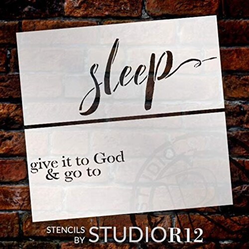 Give It to God and Go to Sleep Stencil by Studior12 DIY - Etsy