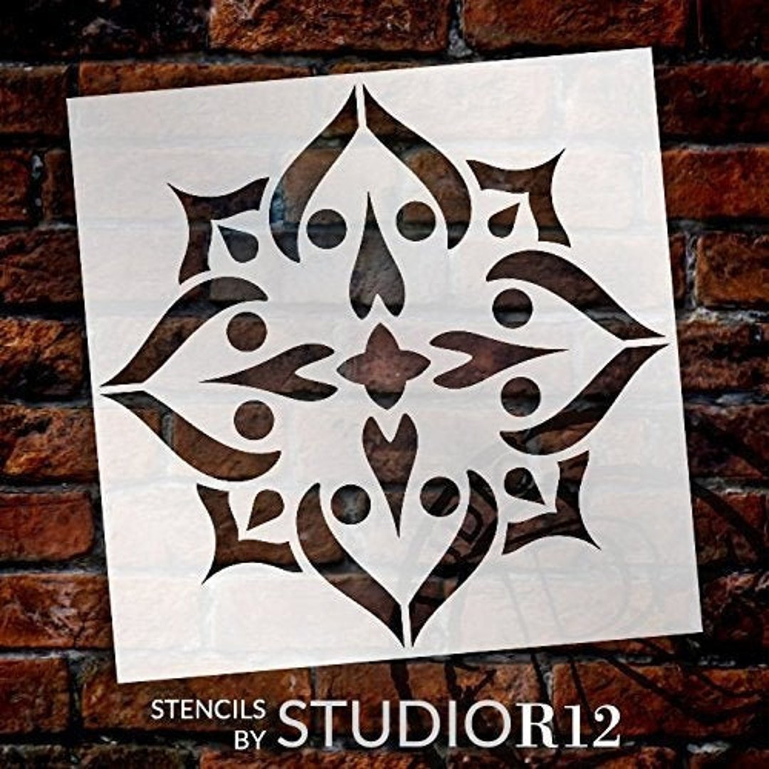 Mandala Spades Complete Stencil by Studior12 Reusable Mylar Template ...