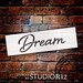 Dream Shelby Cursive Script Stencil by Studior12 DIY Inspiration Quote ...