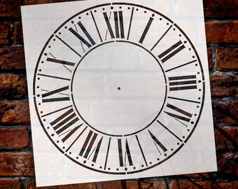 Clock stencil | Etsy