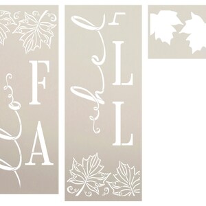 Hello Fall 4ft Tall Porch Sign Stencil With Leaves by Studior12 USA ...