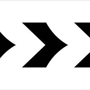 Curved Chevron Pattern Stencil by Studior12 DIY Greek Arrow Border Home ...