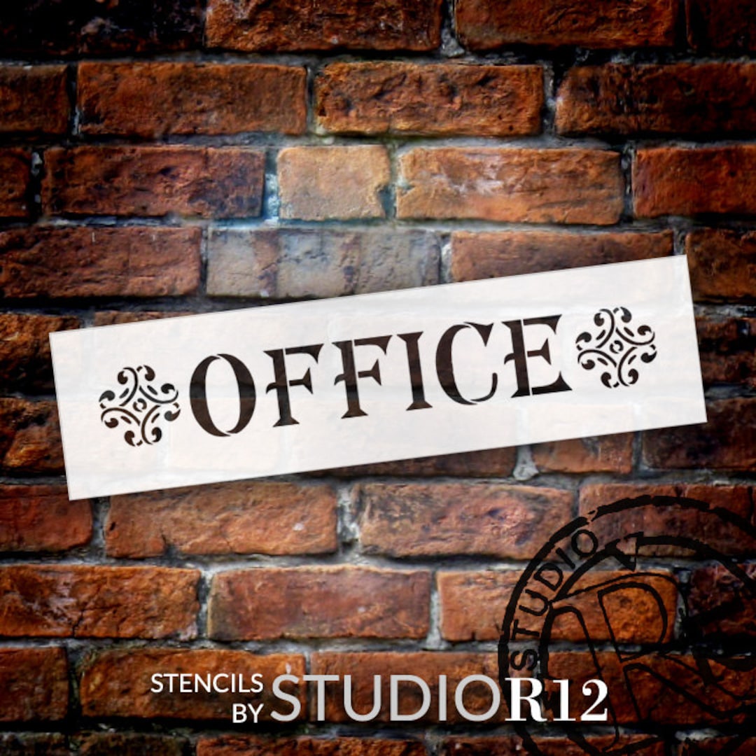 Office Classic Word Art Stencil Select Size STCL1842 by Studior12 - Etsy