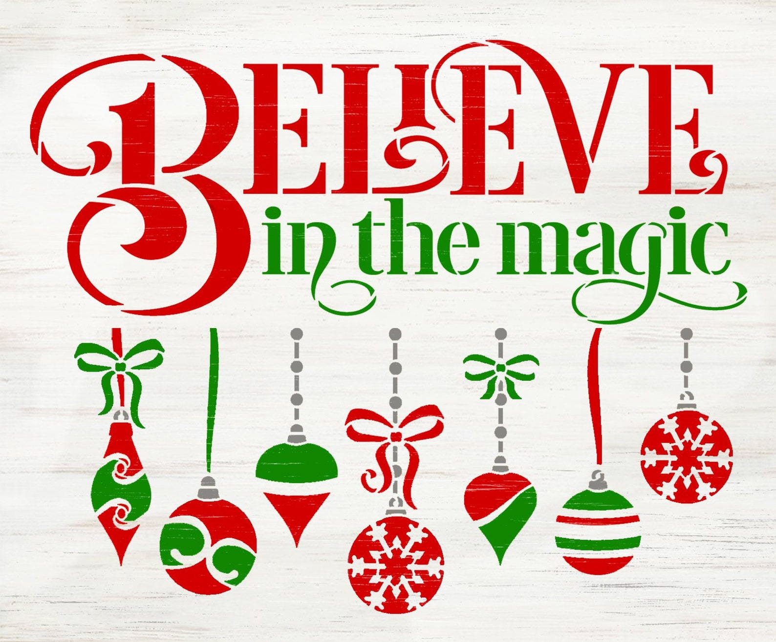 Believe in the Magic Stencil by Studior12 Craft DIY - Etsy