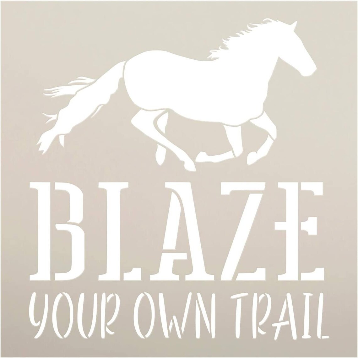 Blaze Your Own Trail Stencil by Studior12 DIY Horse - Etsy