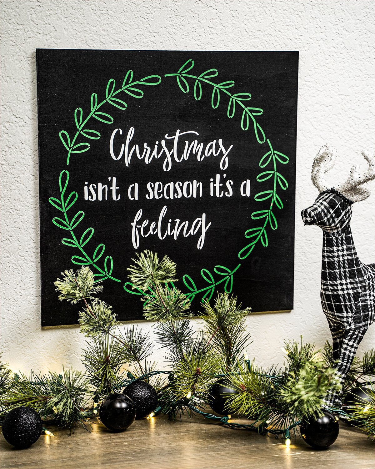 Christmas It's a Feeling Stencil by Studior12 DIY | Etsy