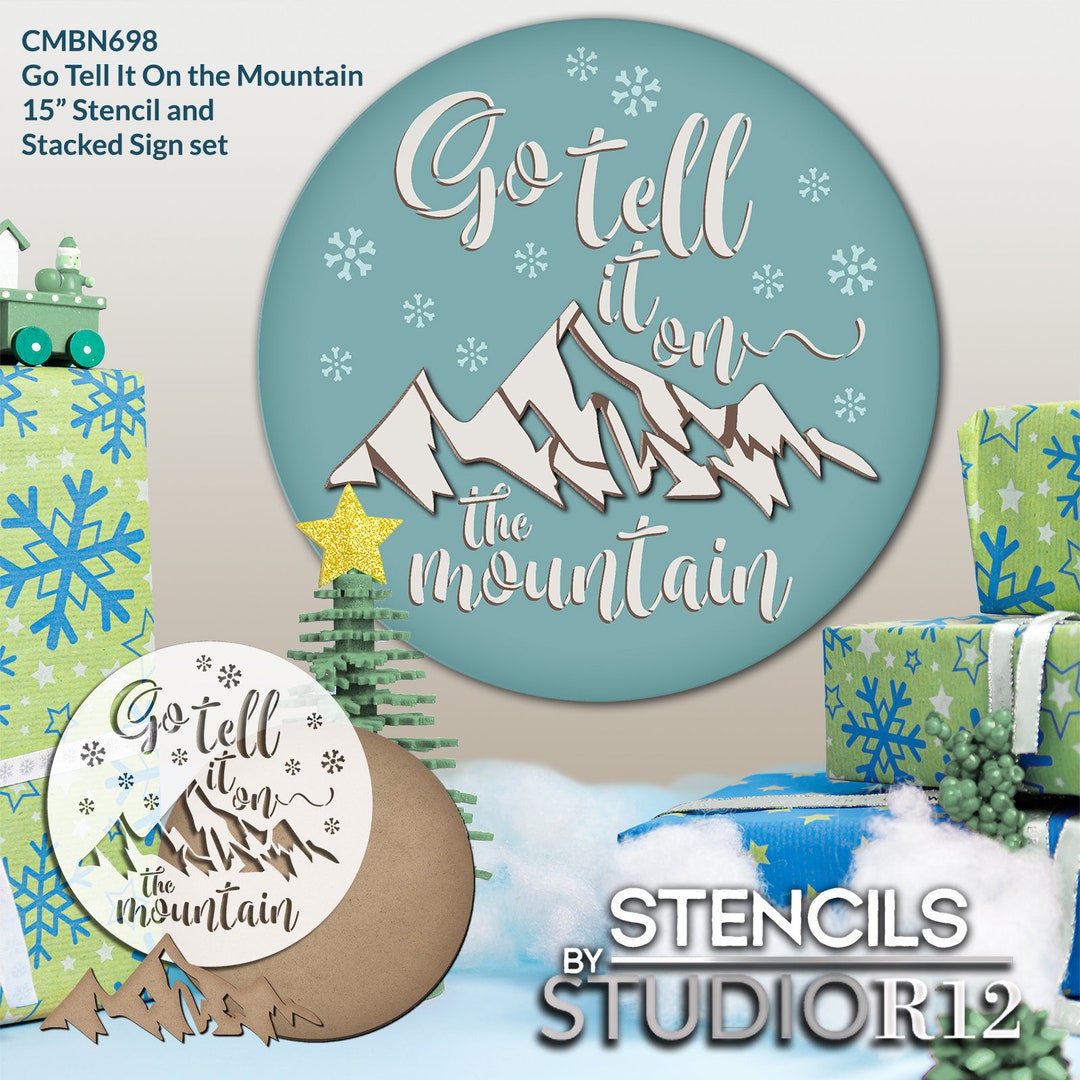 Go Tell It on the Mountain Door Hanger Kit by Studior12 Unfinished Wood ...