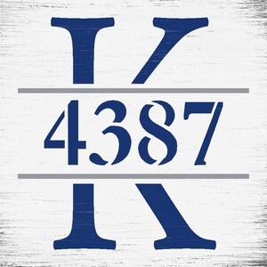 Personalized Monogram Address Stencil by Studior12 Paint Custom House ...