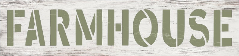 Rustic Farmhouse Word Art Stencil by Studior12 Select Size - Etsy