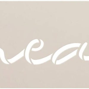 Dream Cursive Script Stencil by Studior12 DIY Inspirational - Etsy