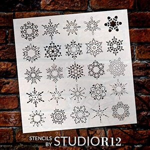 Assorted Snowflake Stencil by Studior12 DIY Christmas & Winter Home ...