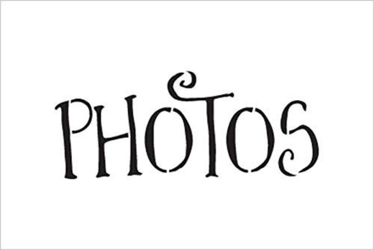 Wedding Sign Word Photos Fancy Funky Stencil by Studior12 - Etsy