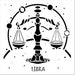 Libra Astrological Stencil by Studior12 DIY Star Sign Celestial Bedroom ...
