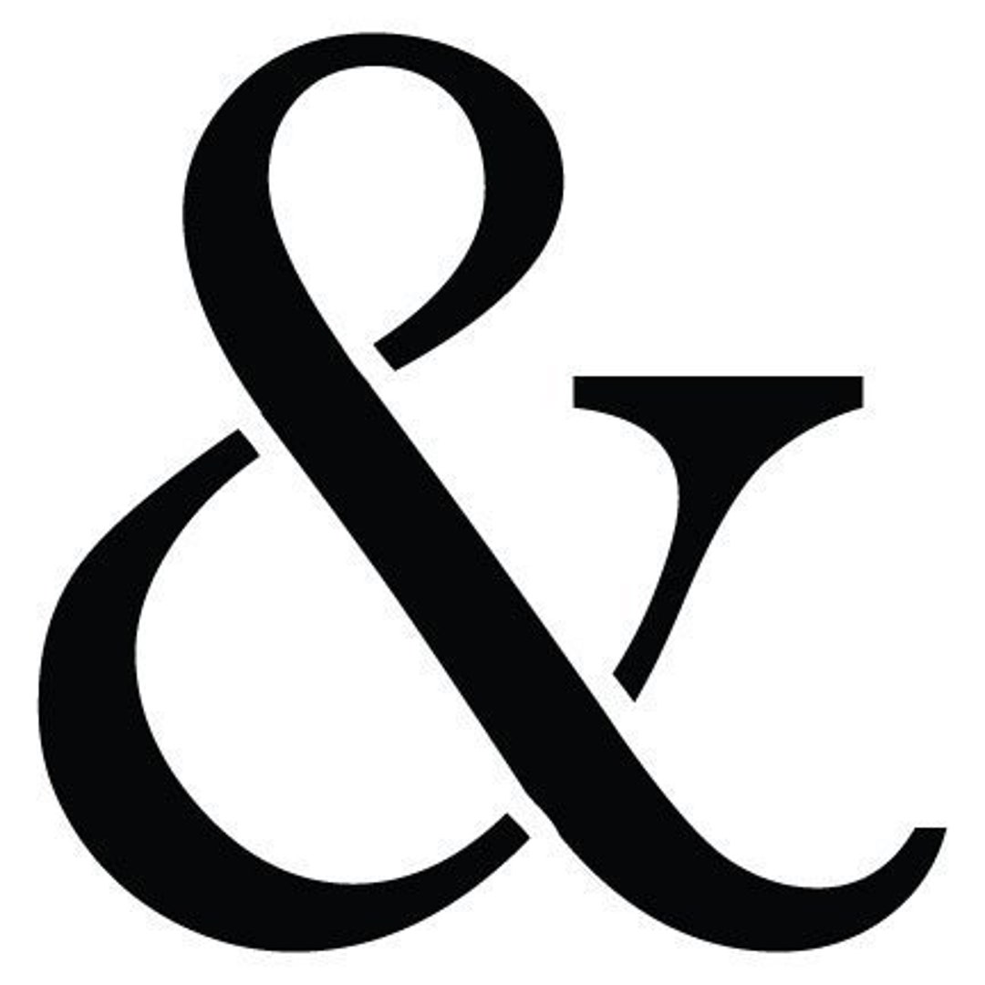 Classic Ampersand Stencil by Studior12 and Sign Stencil for Crafts 9 X ...