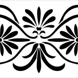 Palmette Floral Ornament Pattern Stencil by Studior12 Craft DIY Greek ...