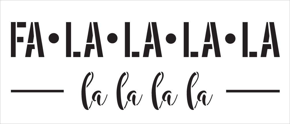 FA La La La Stencil by Studior12 Reusable Mylar Template - Etsy