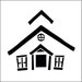 Schoolhouse Stencil 6x 6 STCL507 by - Etsy