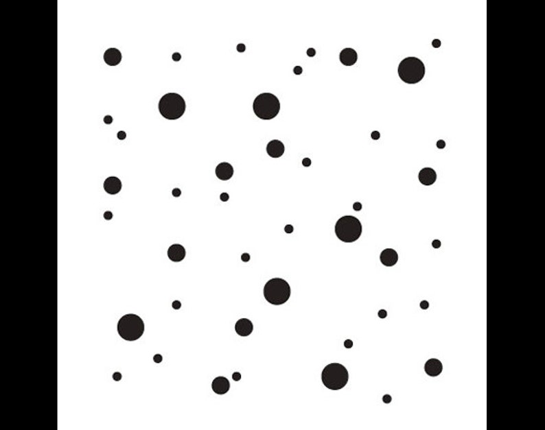 Random Dots Pattern Stencil Select Size STCL625 by - Etsy