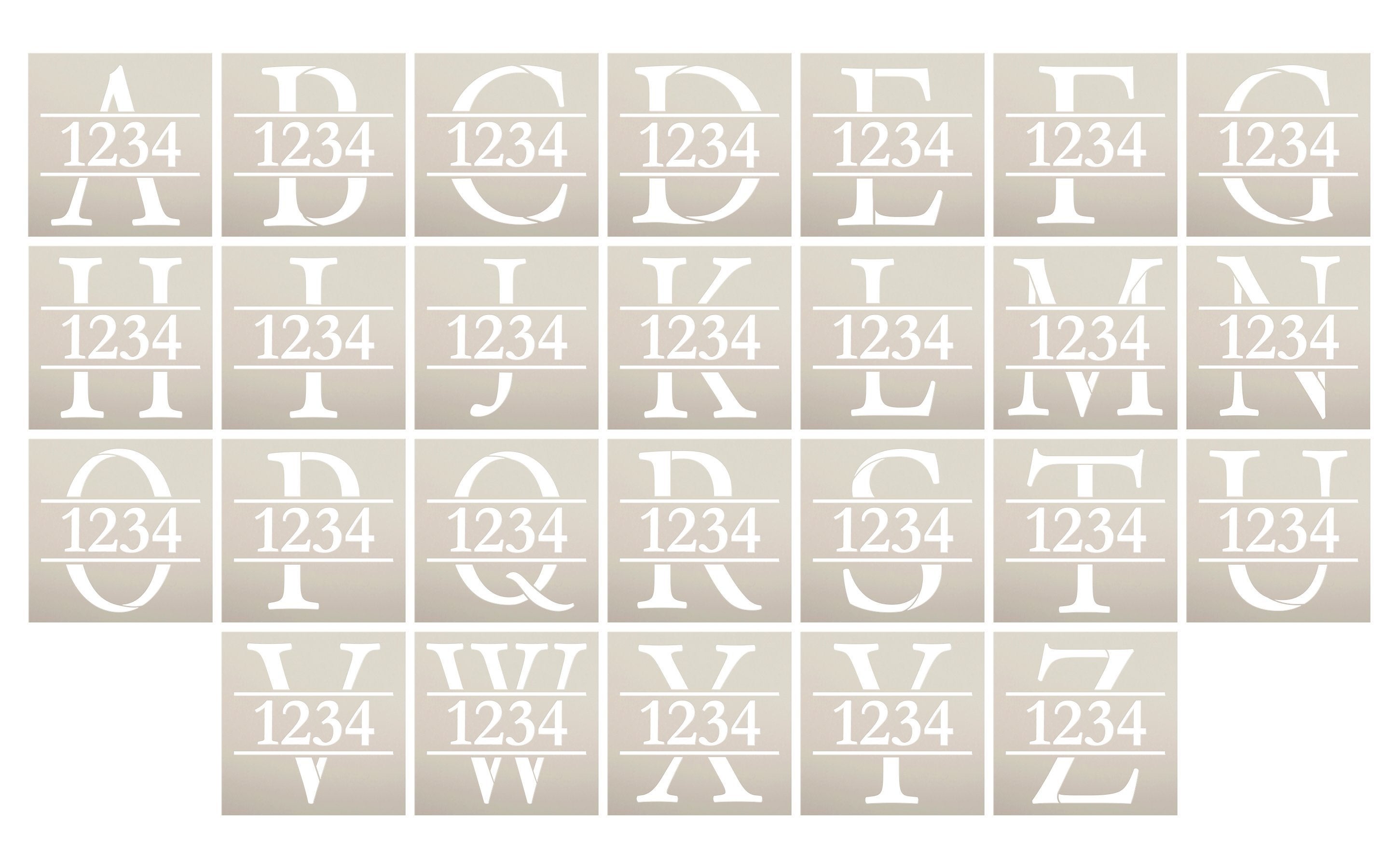 Personalized Monogram Address Stencil by Studior12 Paint Custom House ...