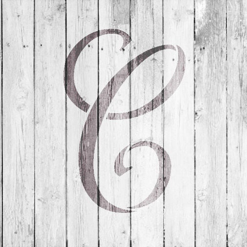C graceful Monogram Stencil Select Size STCL1903 by - Etsy