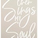 Then Sings My Soul Stencil by Studior12 Cursive - Etsy