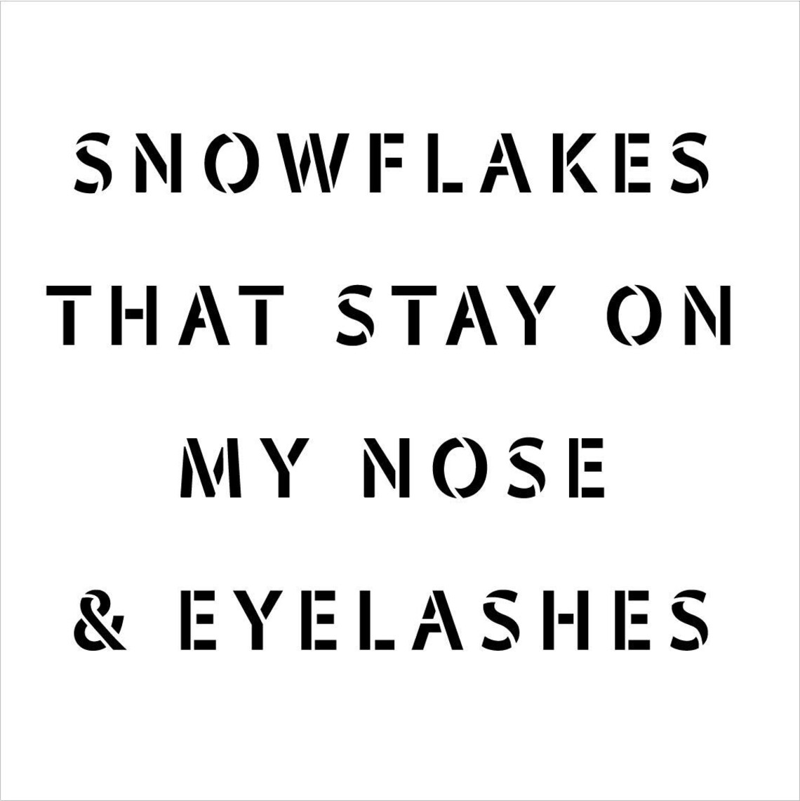 Snowflakes on Nose & Eyelashes Stencil by Studior12 Winter - Etsy