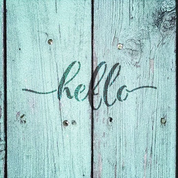 Hello Hand-written Script Word Stencil Select Size by | Etsy