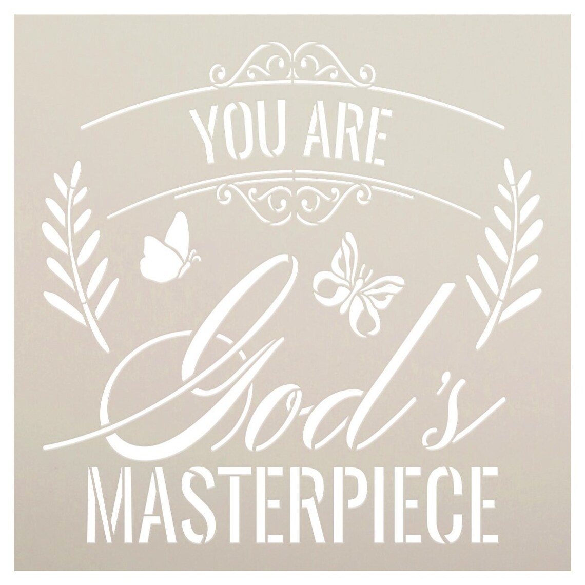 You are God's Masterpiece Stencil by StudioR12 DIY | Etsy