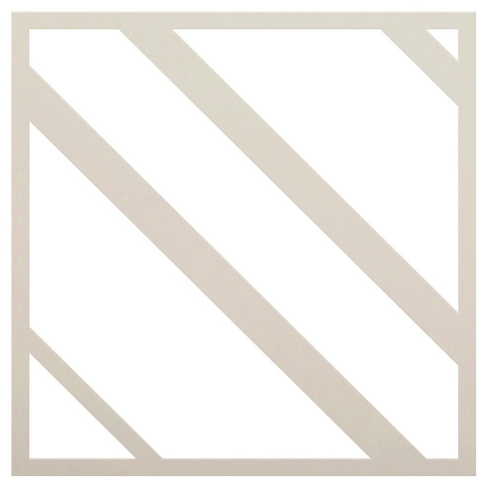 Diamond X Pattern Tile Stencil by Studior12 Reusable Quarter - Etsy