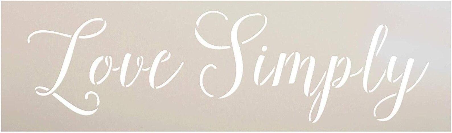 Love Simply Stencil by StudioR12 Reusable Mylar Template | Etsy