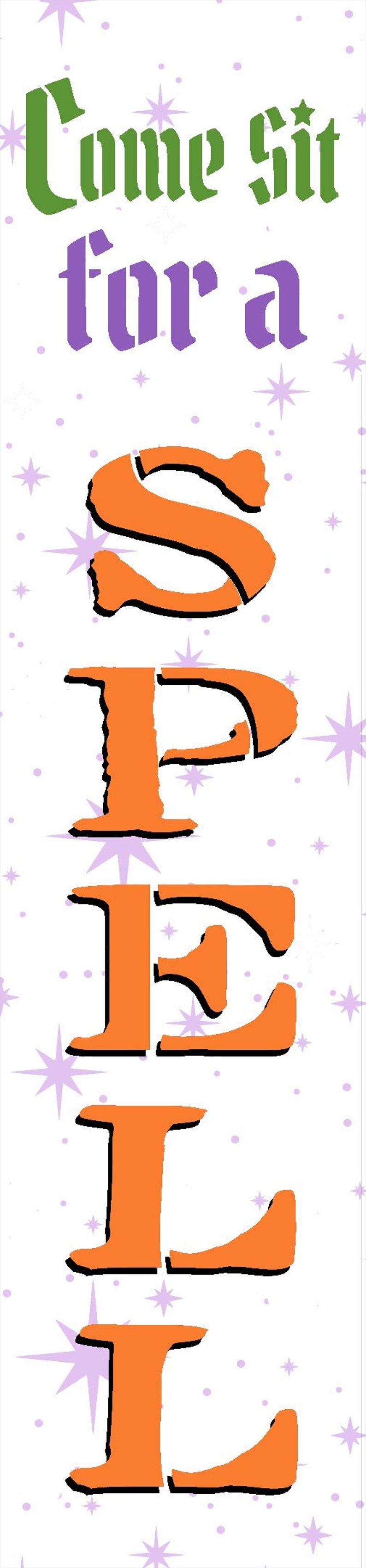 Come Sit for a Spell Stencil by Studior12 Craft DIY | Etsy