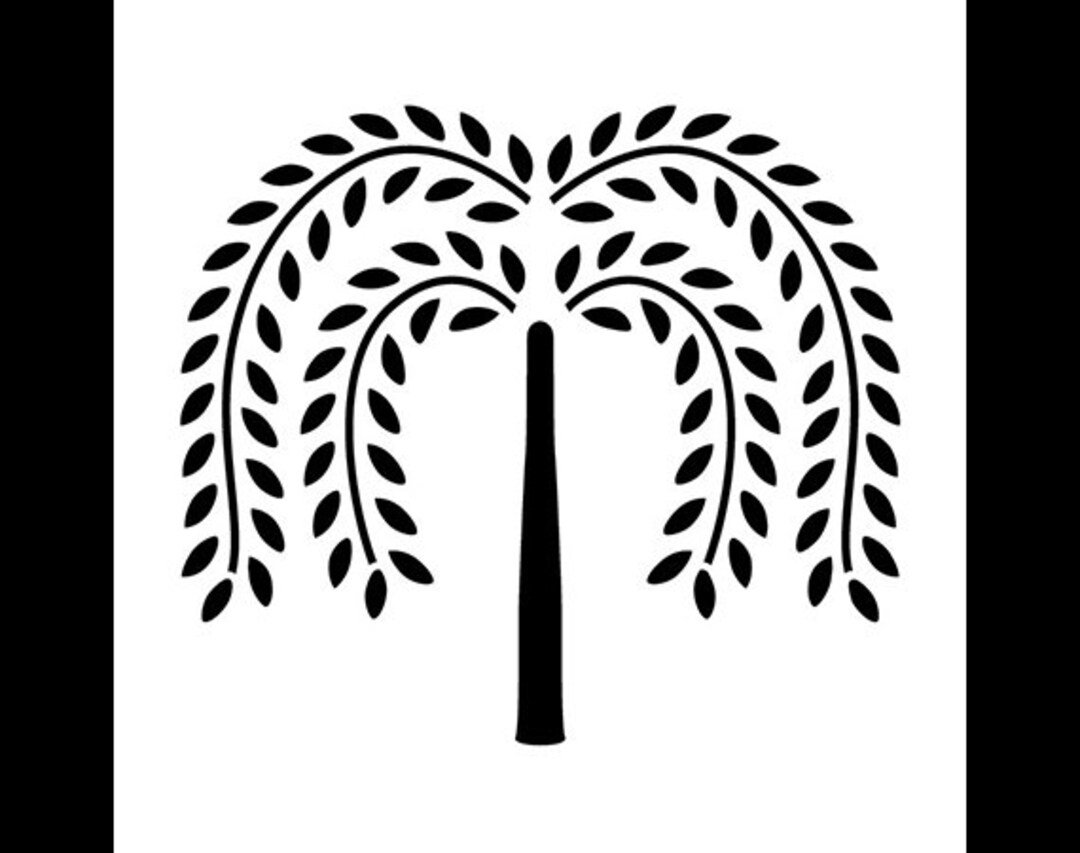 Primitive Willow Tree Art Stencil Select Size STCL1210 by Studior12 - Etsy