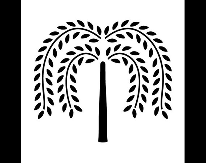 Primitive Willow Tree Art Stencil Select Size STCL1210 - Etsy