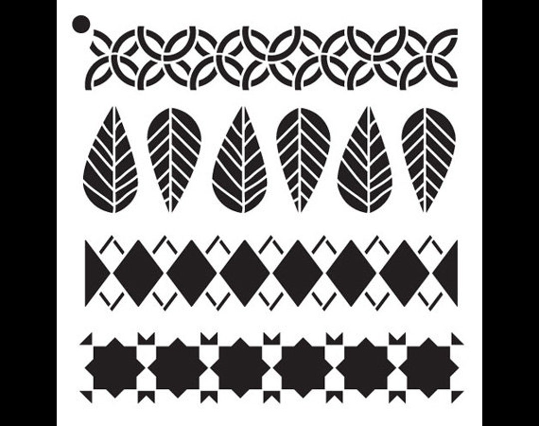 Fall Fashion Pattern Stencil 6 X 6 STCL931_1 - Etsy