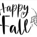 Happy Fall Stencil by Studior12 Craft DIY Autumn Leaves Home Decor ...