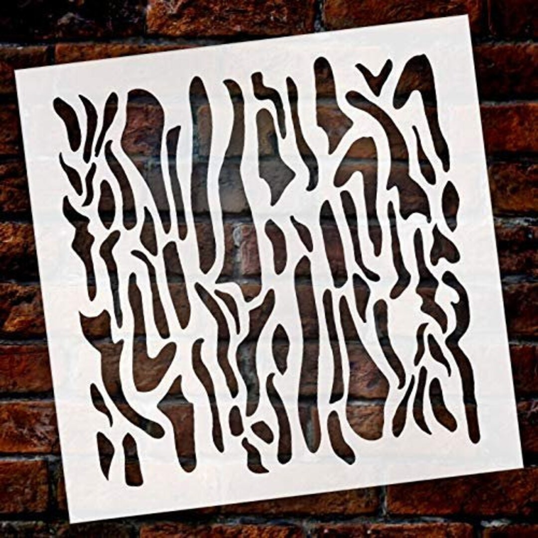 Fun With Shapes Wood Grain Waterfall Stencil by Studior12 Wood Sign ...
