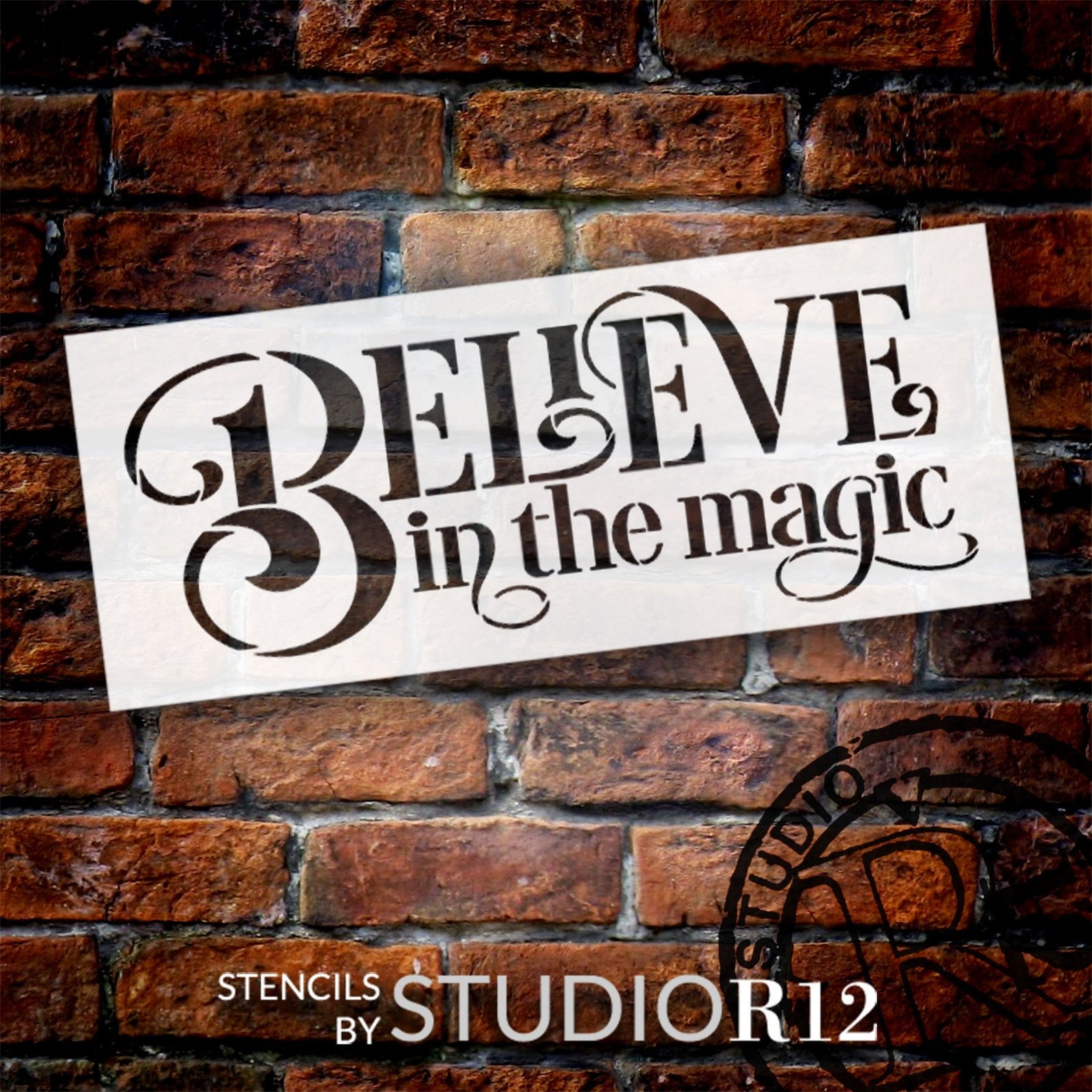 Believe in the Magic Stencil by Studior12 Craft DIY - Etsy