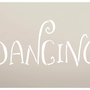 Wedding Sign Word Dancing Fancy Funky Stencil by Studior12 Reusable ...
