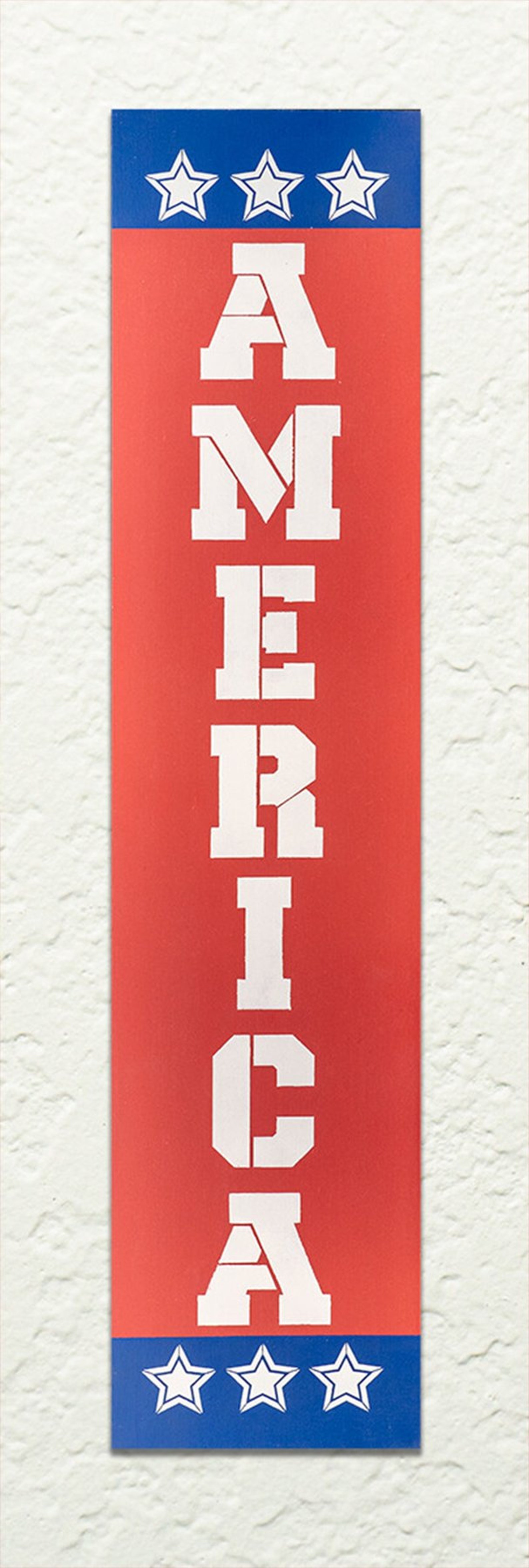 America Vertical Stencil With Stars by Studior12 DIY | Etsy