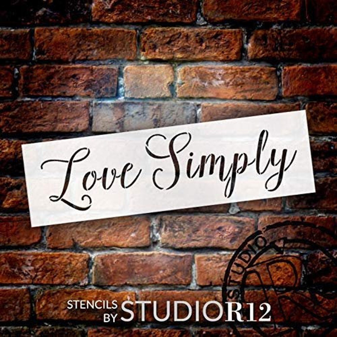 Love Simply Stencil by Studior12 Reusable Mylar Template - Etsy