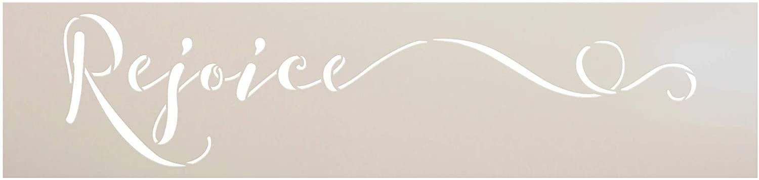 Rejoice Cursive Script Stencil by Studior12 DIY Faith | Etsy