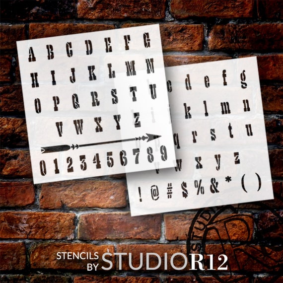 Western Full Alphabet Stencils by Studior12 Reusable Wild - Etsy